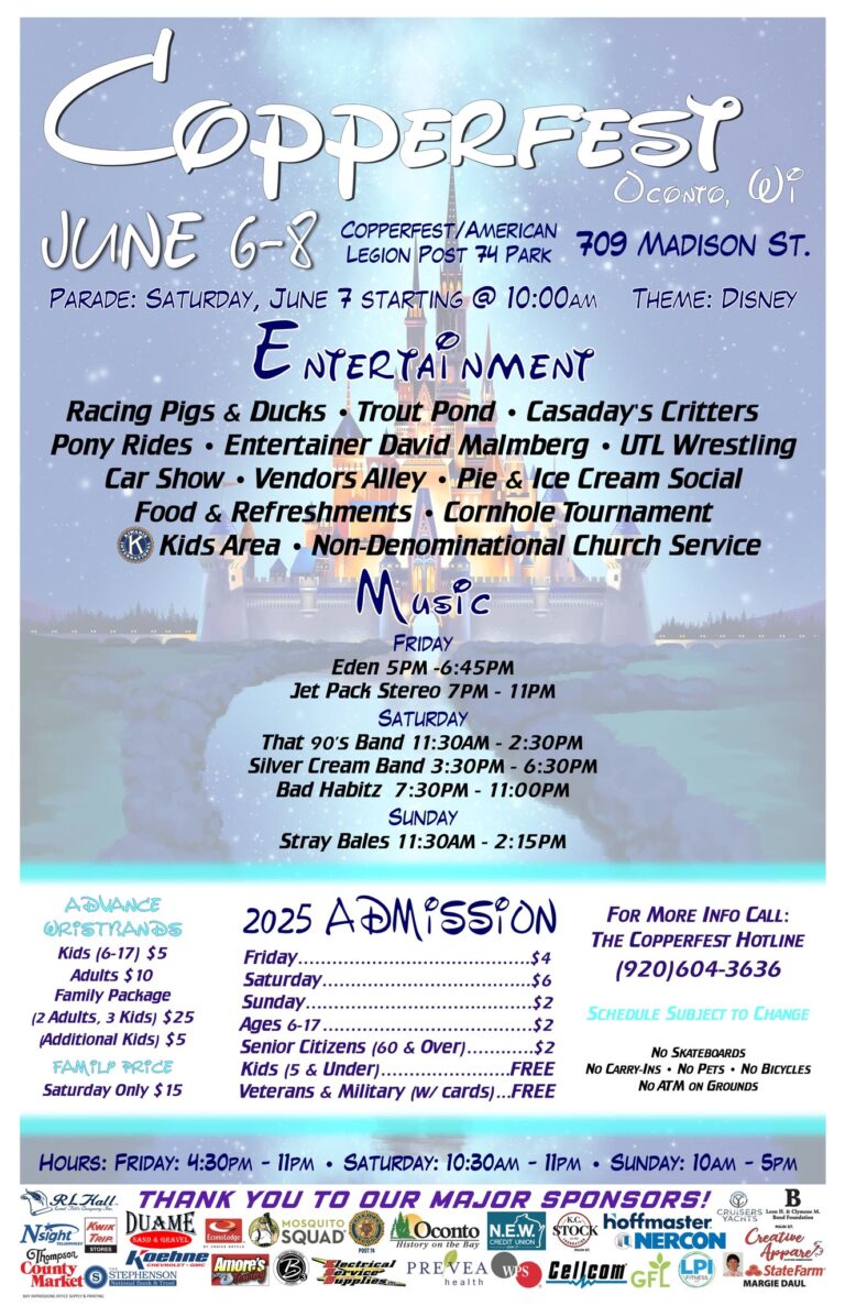 Copperfest 2025 - City Of Oconto